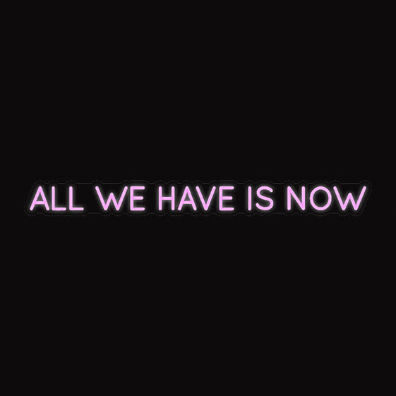 "All We Have Is Now" LED Neon Light Wall Sign – 416 Neon