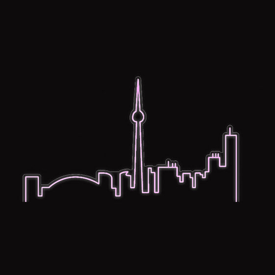 "Toronto Skyline" LED Neon Wall Sign – 416 Neon