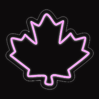 "Maple Leaf" LED Neon Wall Sign – 416 Neon